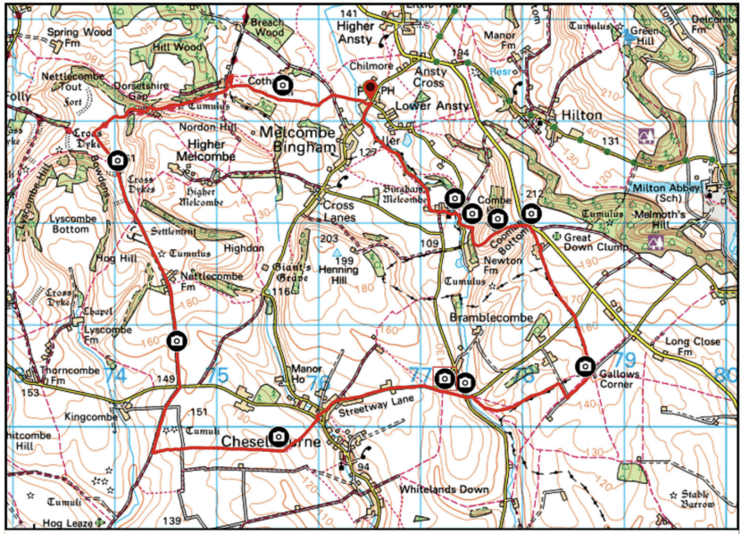 Ansty Circular via Cheselbourne, Gallow's Corner & Dorset Gap