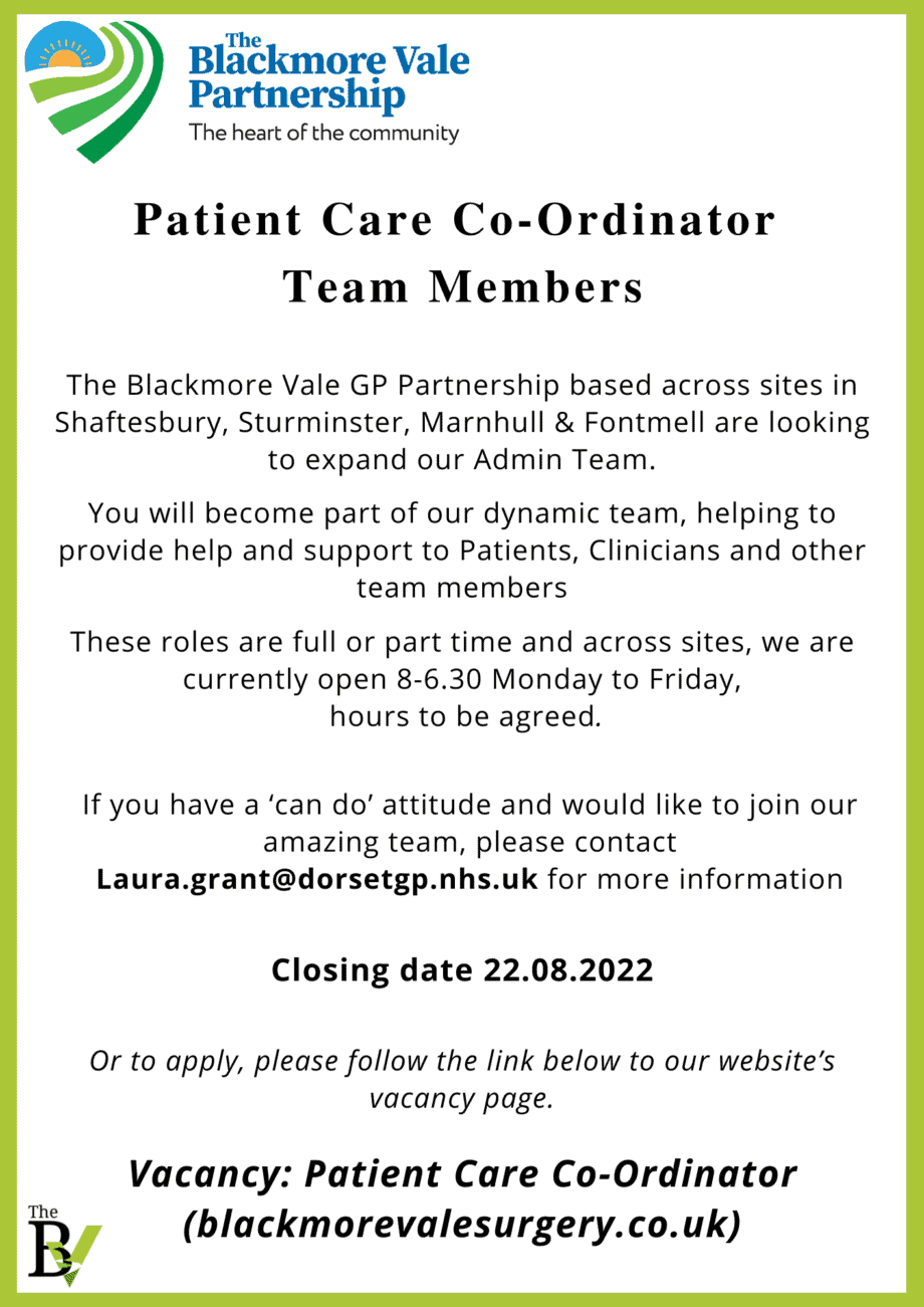 Blackmore Vale Jobs Archives - The BV